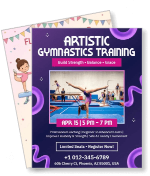 Gymnastics Poster Templates - Ready to Download & Print