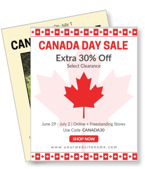 Canada Day Poster Templates for July 1 Celebrations