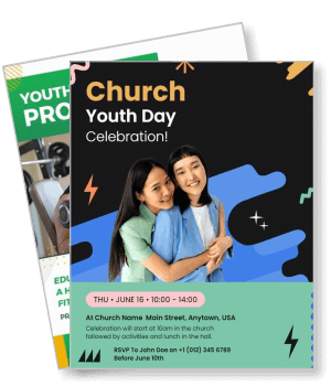 Youth Flyer Templates for Church, Sports, and Events