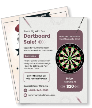 Dart Poster Templates — Tournament & League Events