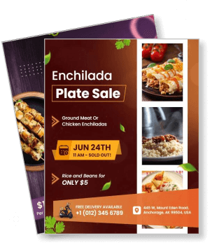 Free Plate Sale Flyer Templates for BBQ & Fundraisers