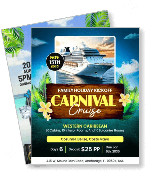 Cruise Flyer Templates - Customize & Download for Free