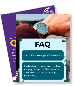 FAQ Poster Templates - Informational Customer Guides