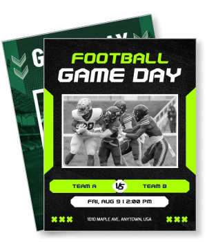 Game Day Poster Templates for Sports Matches, Watch Parties, and Team ...