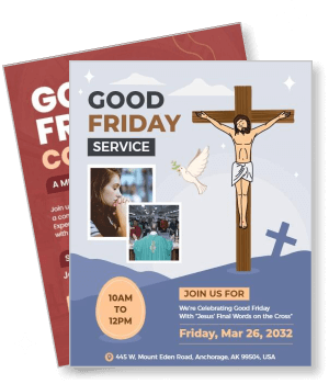 Good Friday Poster Templates - Free for Church Services