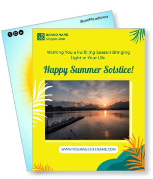 Summer Solstice Poster Templates - Printable & Trending Designs