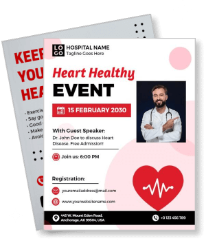 Free Heart Health Flyer Templates for Awareness & Prevention