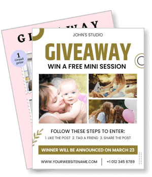 Giveaway Poster Templates - Free to Create Giveaway Posters Fast