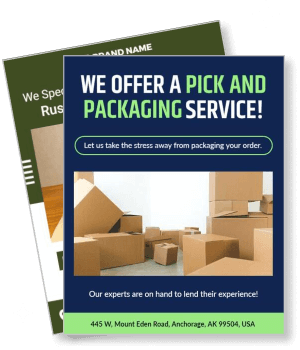 Packaging Poster Templates – Editable, Free & Print-Ready