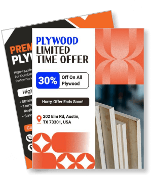 Plywood Flyer Templates - Quick Edit & Print Ready