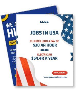 Hiring Poster Templates - Free for Businesses & Job Fairs