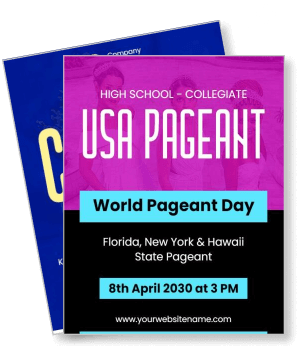 International Pageant Day Poster Templates for Events