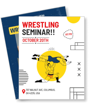 Wrestling Poster Templates | Free for Edit & Download