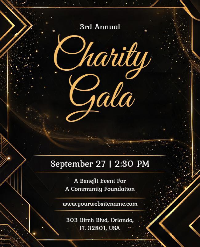 Annual Charity Gala Event Flyer Template