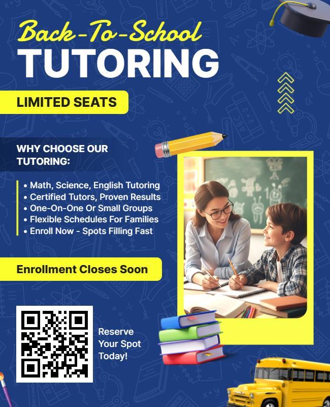 Back-to-School Tutoring Services Flyer Template