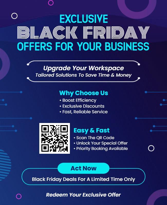 Business Black Friday Special Offers Flyer Template
