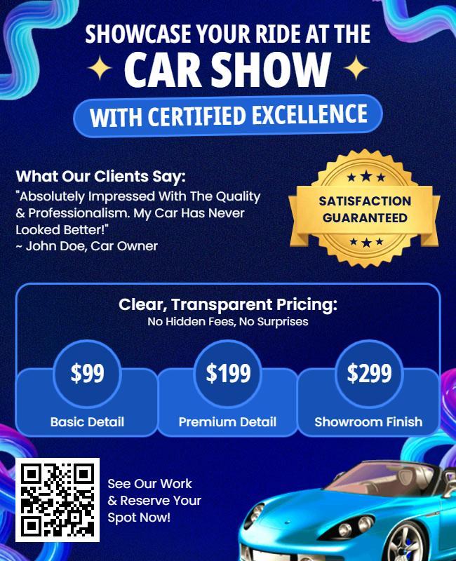 Car Show Showcase Promotion Flyer Template