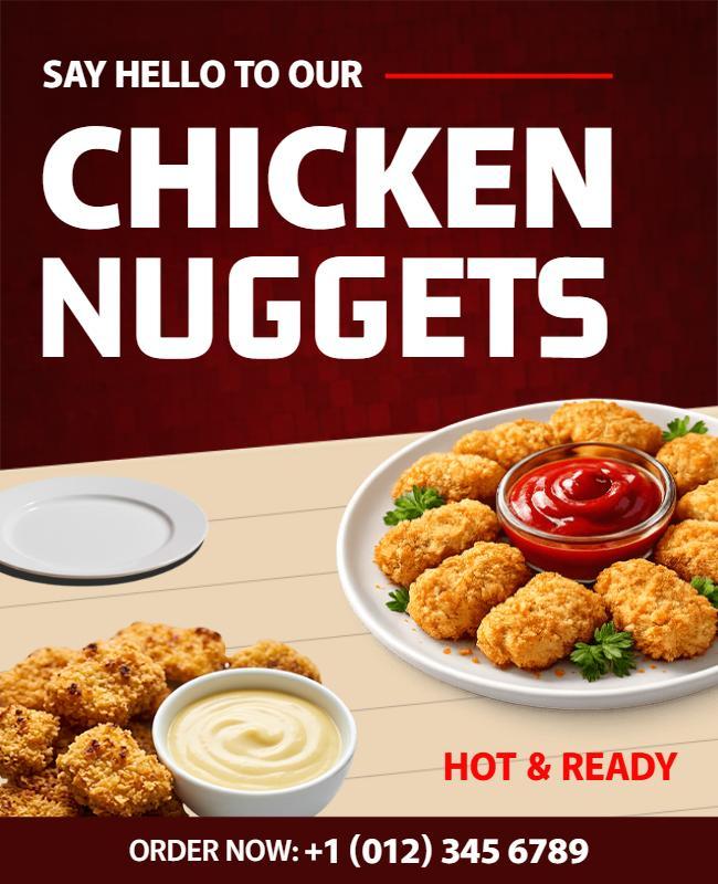 Chicken Nugget Promotion Flyer Template