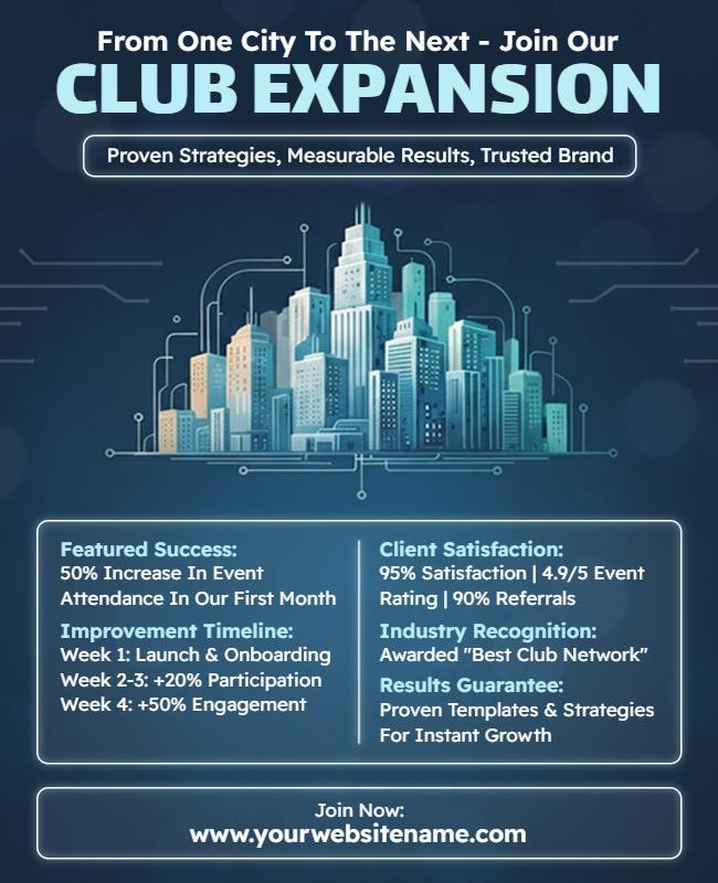 Club Expansion Strategy Flyer Template