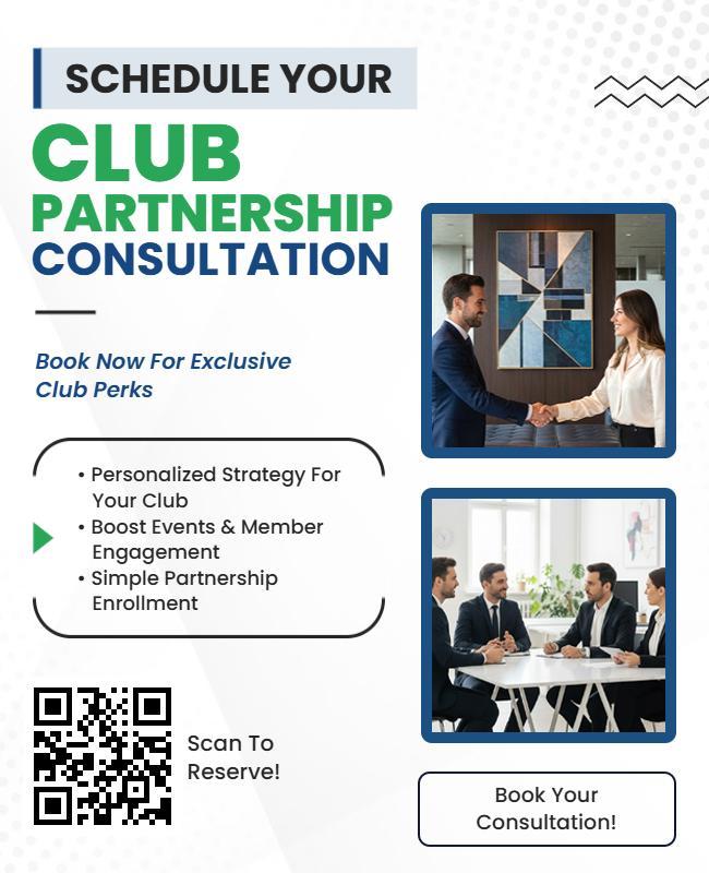 Club Partnership Consultation Flyer Template