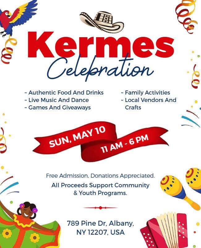 Editable Kermes Flyer Templates for Cultural & Community Events