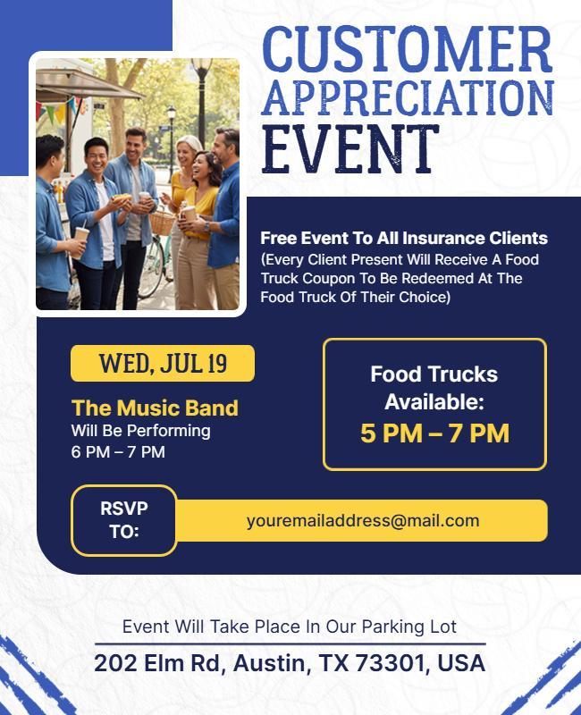 Customer Appreciation Music Event Flyer Template