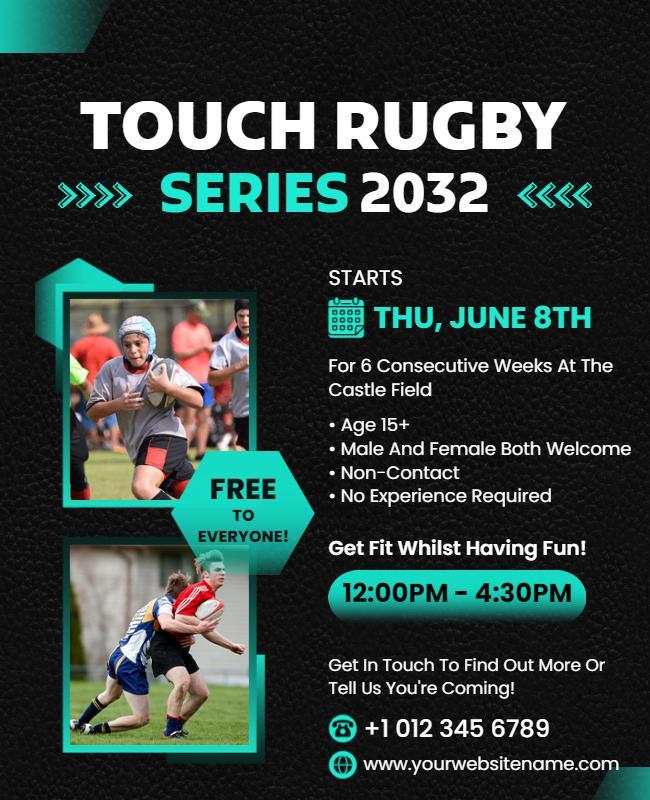 Dynamic Touch Rugby Series 2032 Sports Event Poster Template