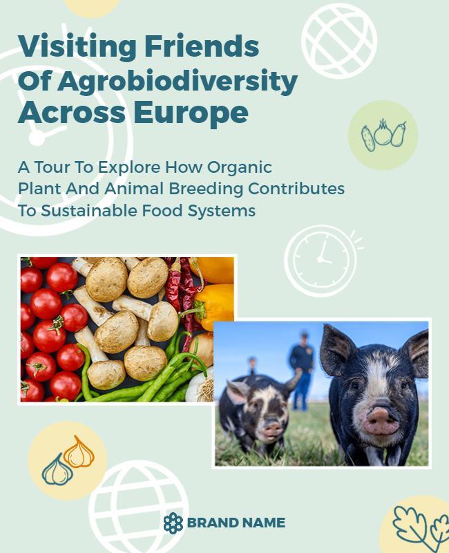 Eco-Friendly Sustainable Food Systems Exploration Poster Template