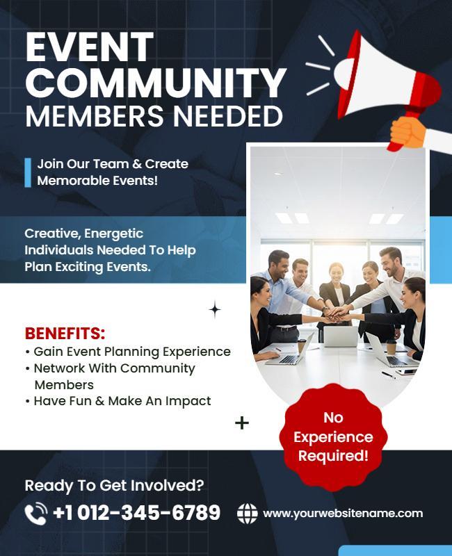 Event Community Membership Recruitment Flyer Template