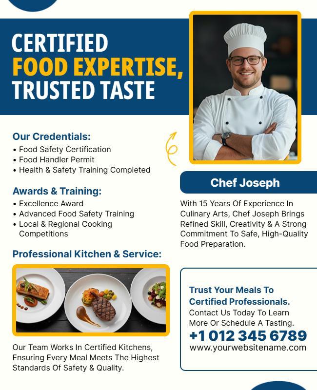 Food Safety and Quality Assurance Flyer Template