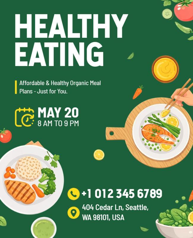 Healthy Eating Event Promotion Flyer Template
