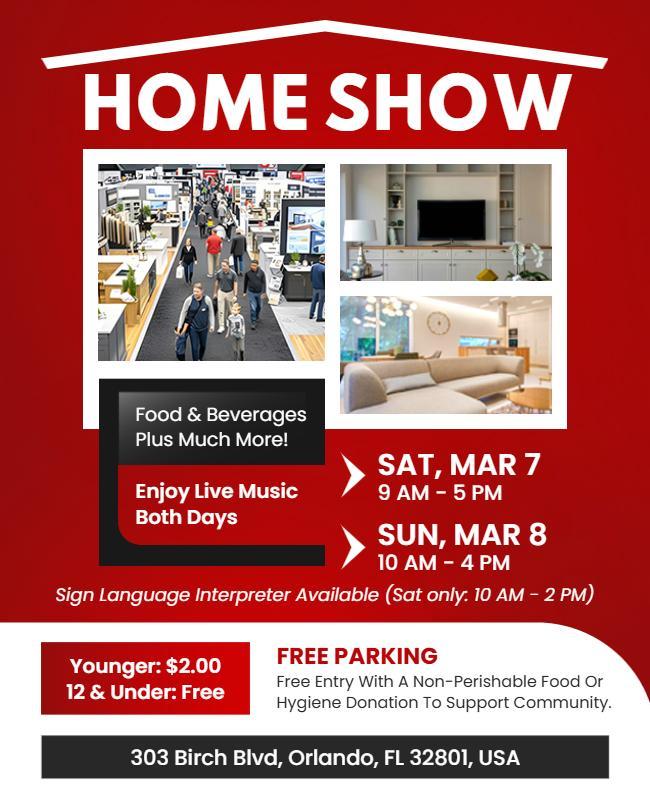 Home Improvement Exhibition and Show Flyer Template