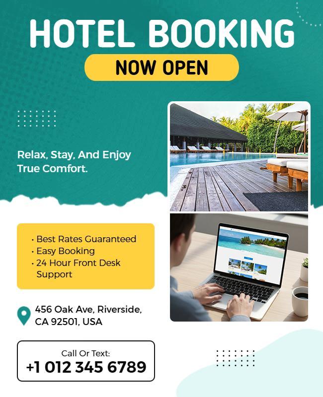 Hotel Booking Promotion Flyer Template