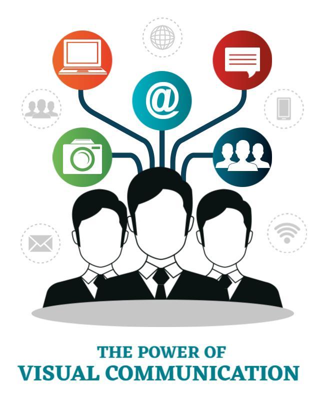 Illustrative Visual Communication Concept Poster Template