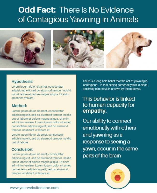 Informative Blue Animal Behavior Research Poster Template