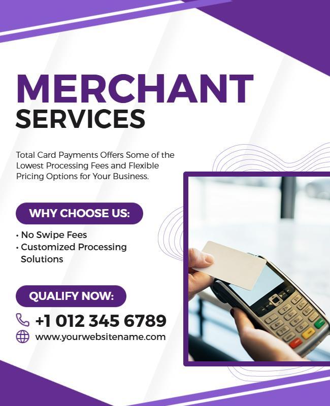 Merchant Payment Solutions Services Flyer Template