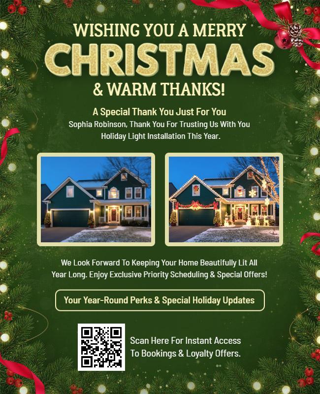 Merry Christmas Home Decor Flyer Template