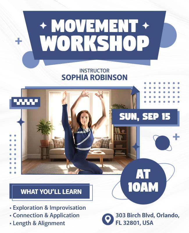 Movement Workshop Event Flyer Template
