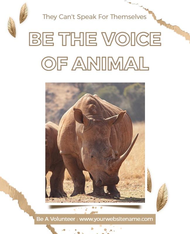 Nature-Themed Conservation Awareness Campaign Poster Template