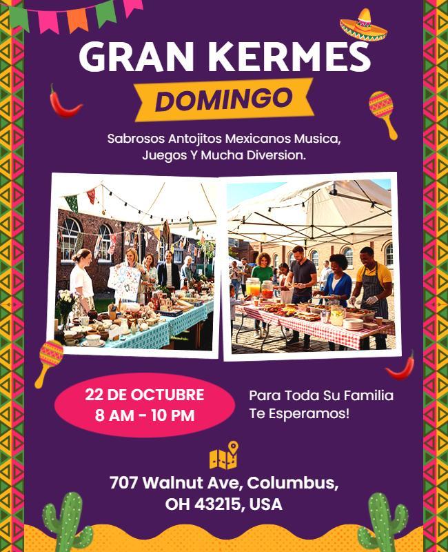 Customizable Kermes Flyer Templates for Celebrations & Events