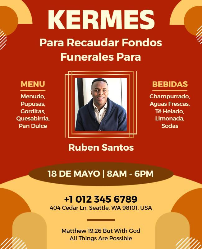 Plantilla De Volante Para Recaudación De Fondos De Kermes Comunitarios ...