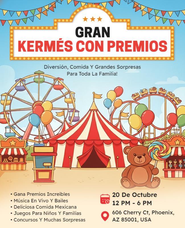 Customizable Kermes Flyer Templates for Celebrations & Events
