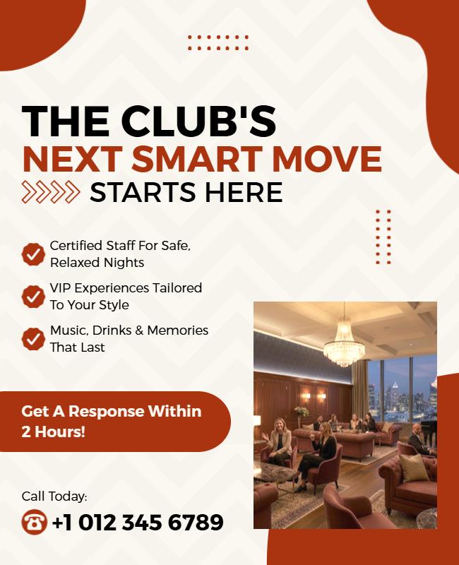 Relaxed Club Atmosphere Flyer Template