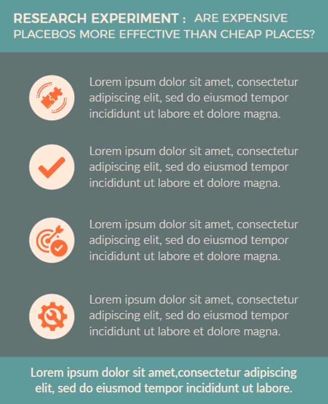 Research Study on Placebo Effects in Teal Poster Template