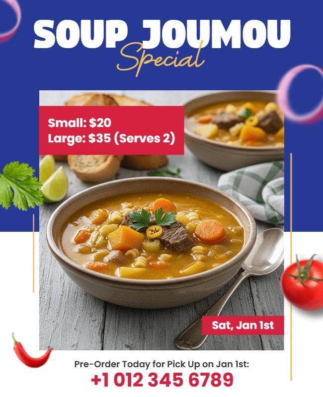 Soup Joumou Special Offer Flyer Template