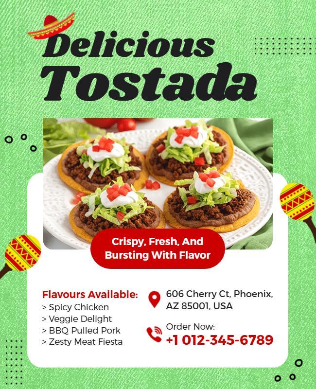 Tostada Restaurant Promotion Flyer Template