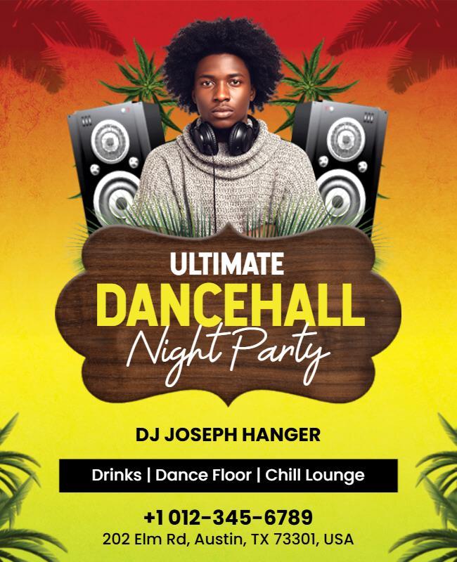 Ultimate Dancehall Night Party Event Flyer Template