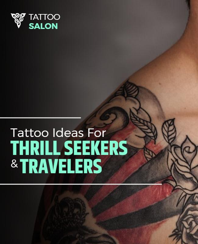 Vibrant Tattoo Ideas for Thrill Seekers and Travelers Poster Template