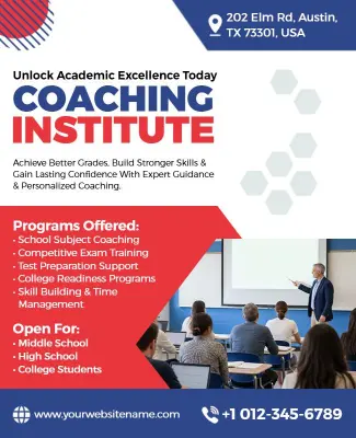 Coaching Flyer Templates - Free to Edit, Download, & Print