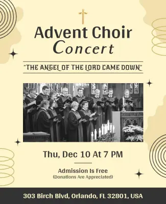 Free Choir Flyer Templates for Church Rehearsals & Auditions